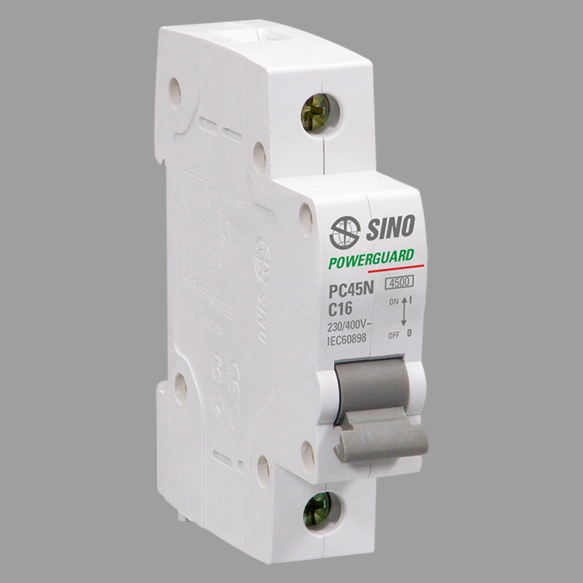 Aptomat 1 cực MCB 1P 4.5kA (6A - 40A) PS45N/C10 SINO
